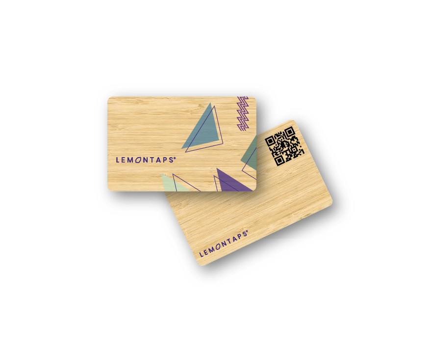 NFC Wood card | Sample card - Lemontaps